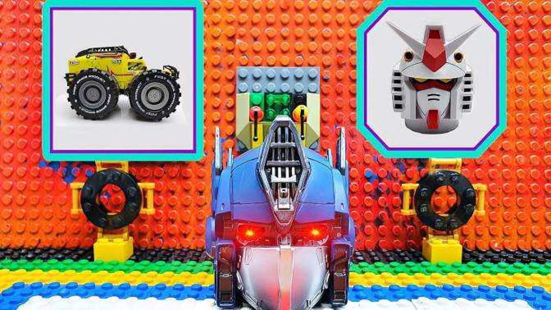 【乐高定格动画】乐高积木与变形金刚!