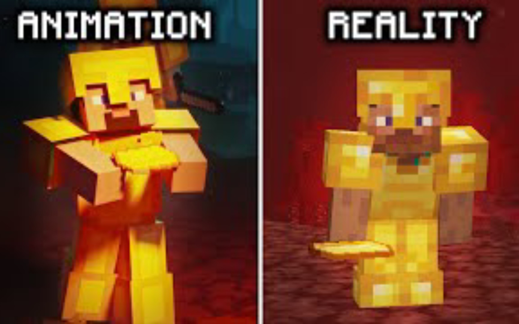 我的世界:动画VS现实(下界)