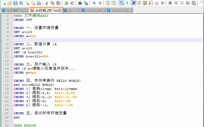 Notepad++保存并运行示例