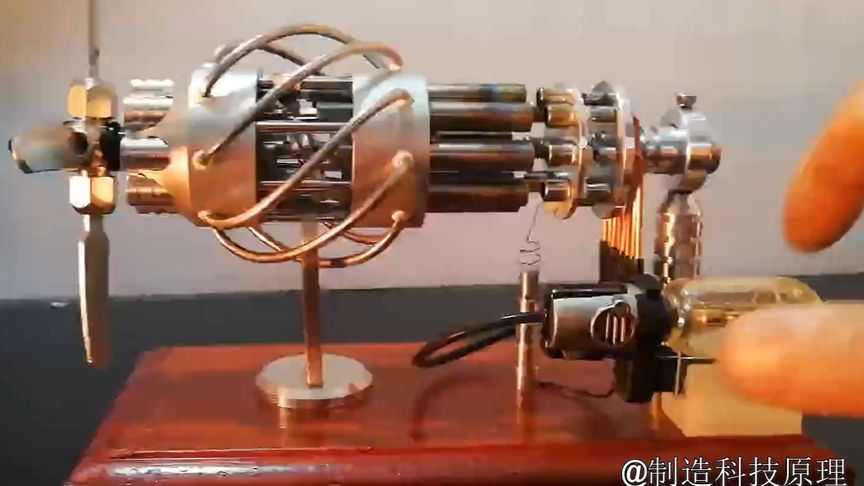 16缸斯特林发动机模型