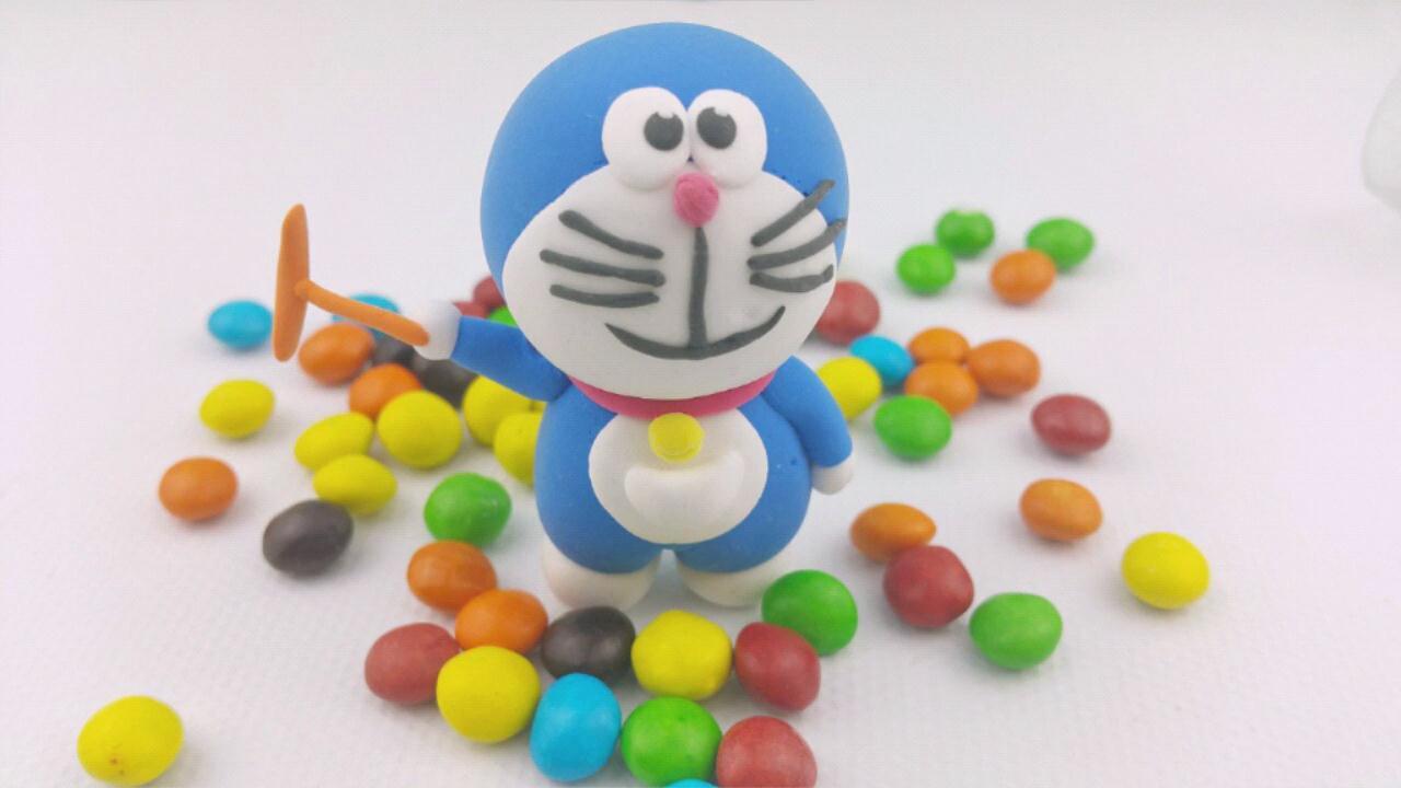 DIY机器猫小叮当哆啦A梦下集 培乐多超轻粘土制作卡通玩具游戏