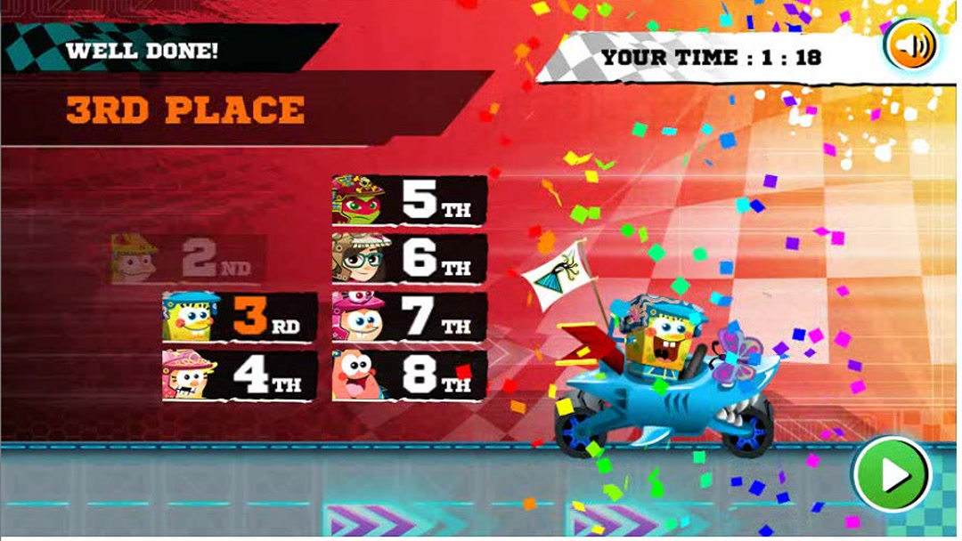 海绵宝宝3D竞速赛游戏