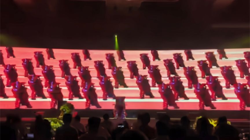 最新高端创意视频互动秀舞狮金狮互动表演