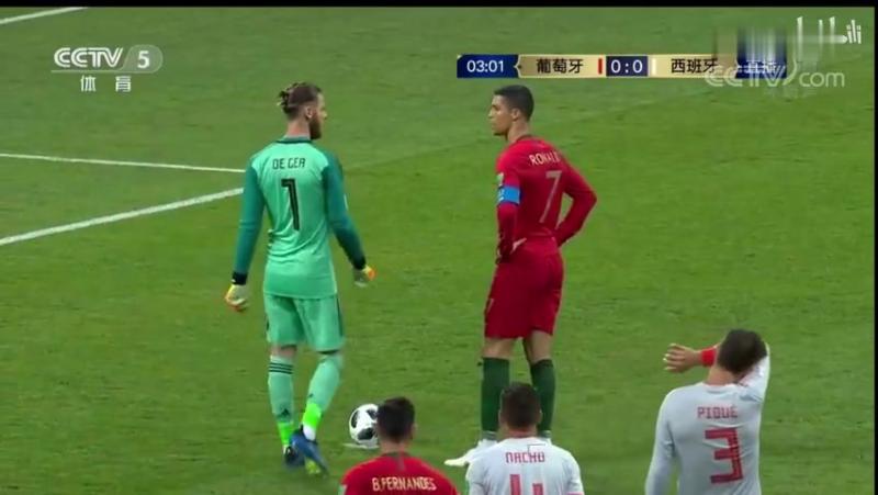 2018年世界杯葡萄牙对西班牙,C罗与拉莫斯作为当时皇马队友的心理战