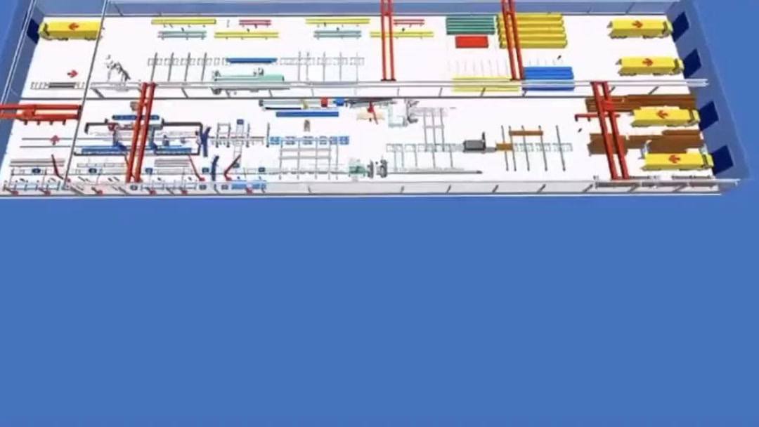 (焊兄焊弟)全套的钢结构生产线,带你参观一下。