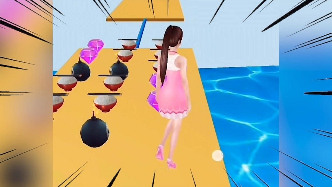 我在路上给小宝宝喂了好多的米饭,没想到她长大变成了小舞!