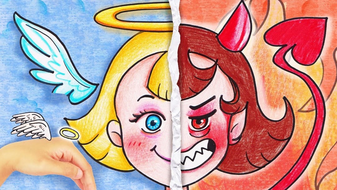 趣味定格动画:小美来到地狱,这里可以挠痒痒 泡温泉