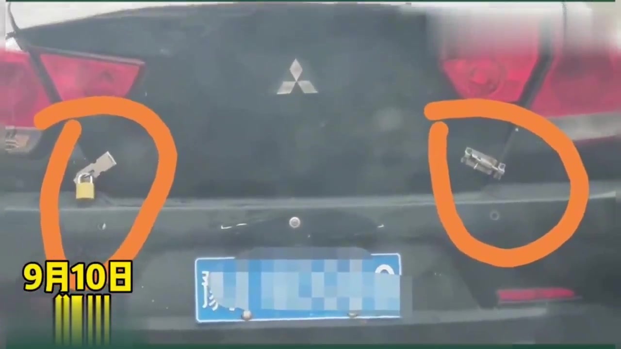 右边插销左边锁守护后备箱安全,多重保险这后备箱里装啥了