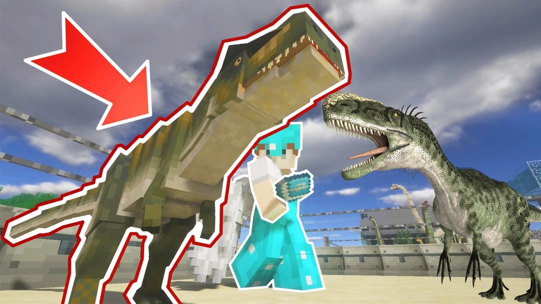 我的世界新侏罗纪公园99:一口气制作两只霸王龙