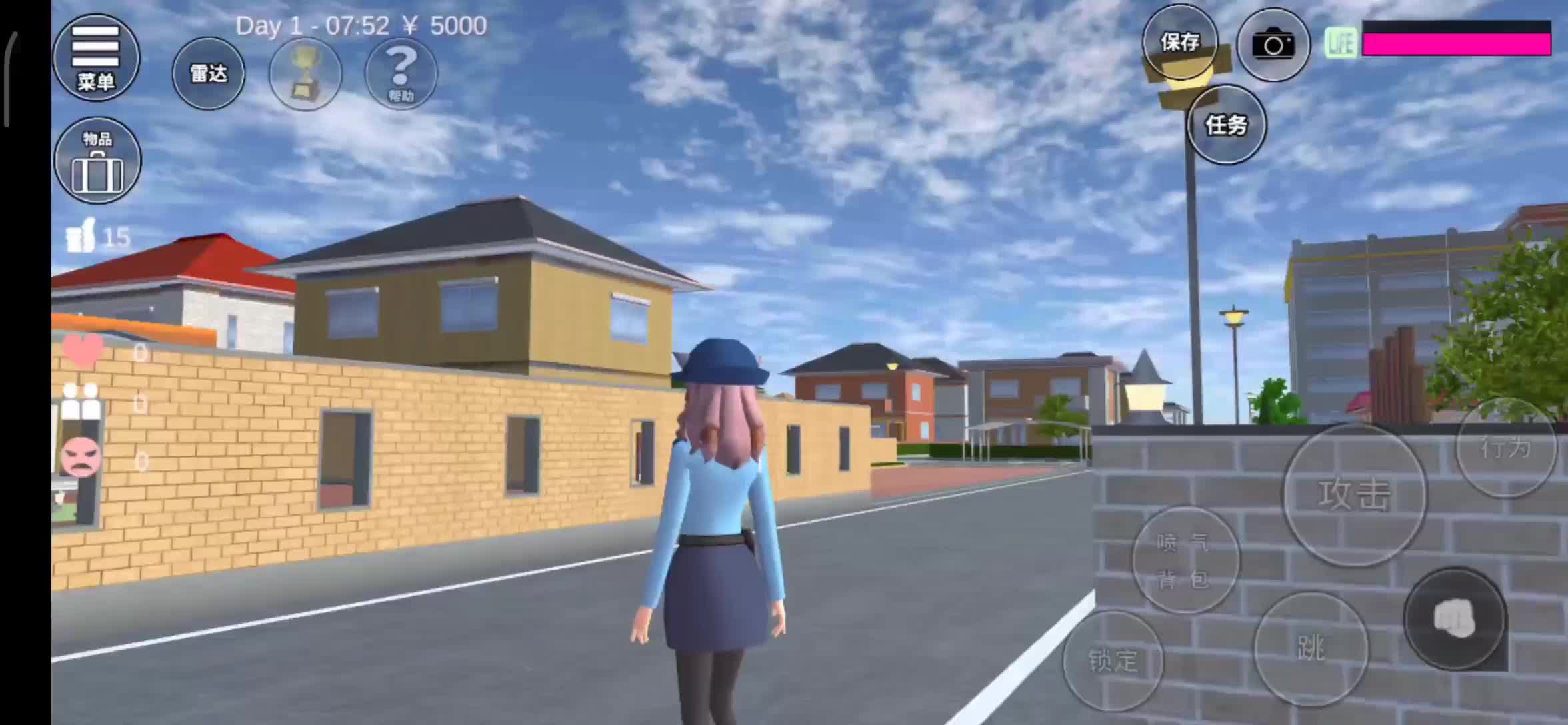 教大家怎么把樱校里的警察弄走