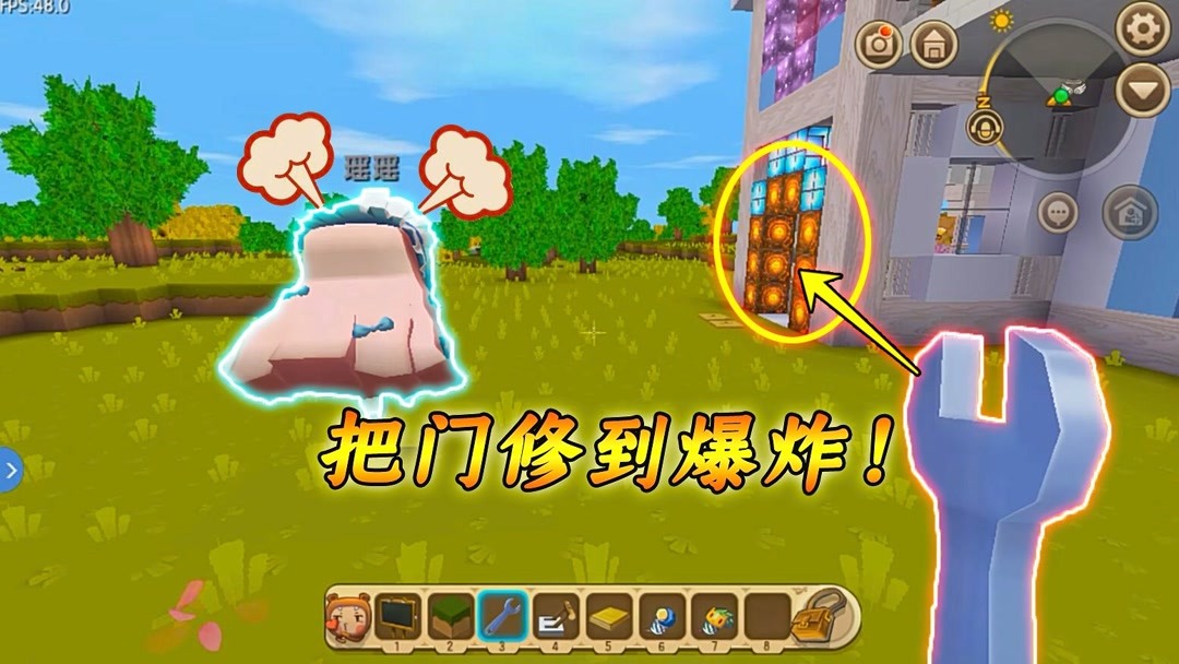 迷你世界:看最厉害的电路高手修电器,气得瑶瑶姐姐追杀咸鱼