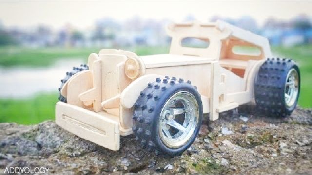 用木头DIY一辆古董车,外面买的车模也没有这个好啊,太厉害了