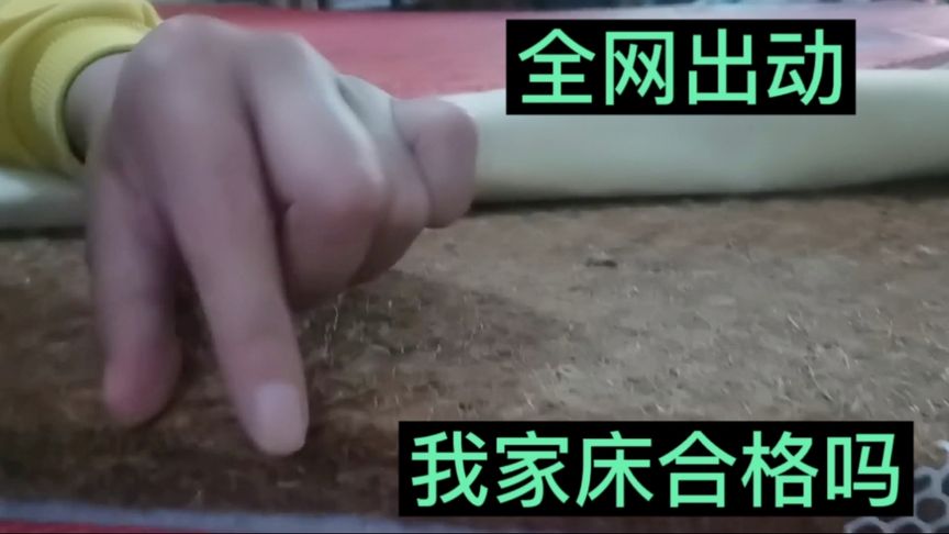 我家1000元床垫有铁环阵,棕榈一层,棉花一层,合格吗?