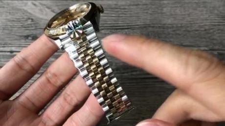 评测讲解 介绍AR劳力士间金日志机械手表 怎么上发条调时间日历 使用...