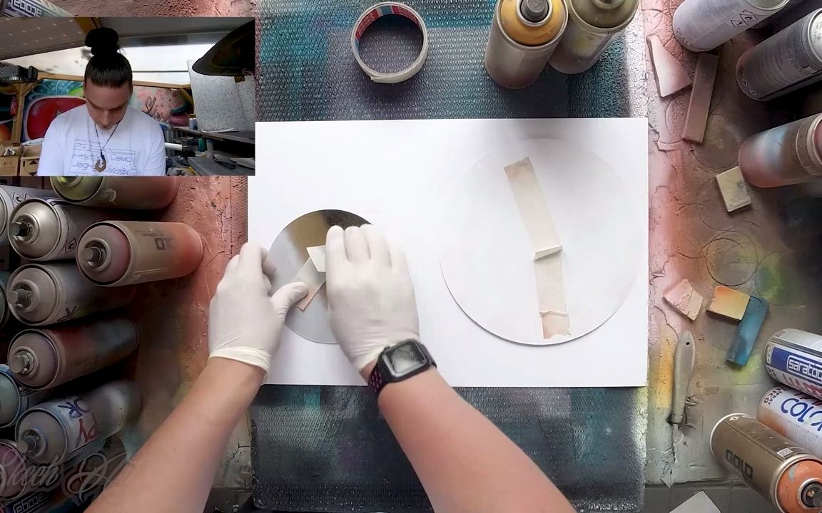 初学者教程喷漆艺术!