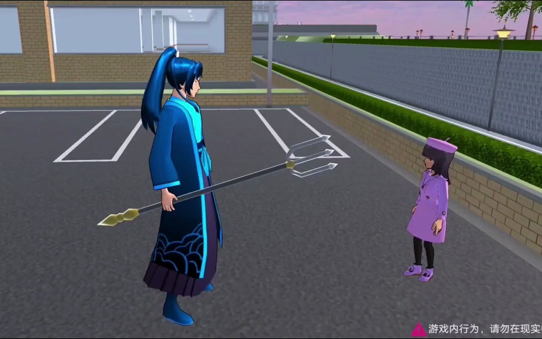 樱花校园模拟器:唐三小舞解救小梧桐#小舞 #樱校 #樱校剧 #小舞与唐三