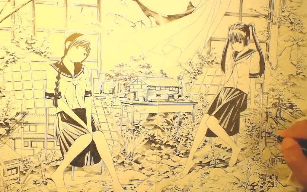 手绘插画 漫画线稿