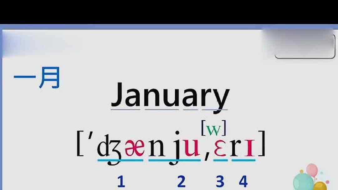 学习12个月份英语单词发音、语法,轻松学英语!