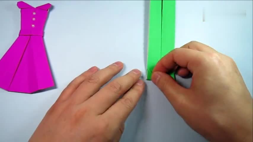 折纸大全简单又漂亮连衣裙,一张纸几个步骤学会裙子的折法