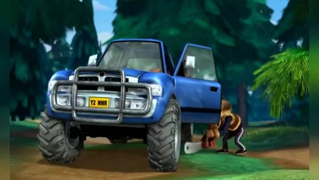 熊出没移动森林松鼠也学熊大和熊二,去光头强家里偷东西吃,无