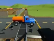 BeamNG Drive汽车模拟:乐高列车事故