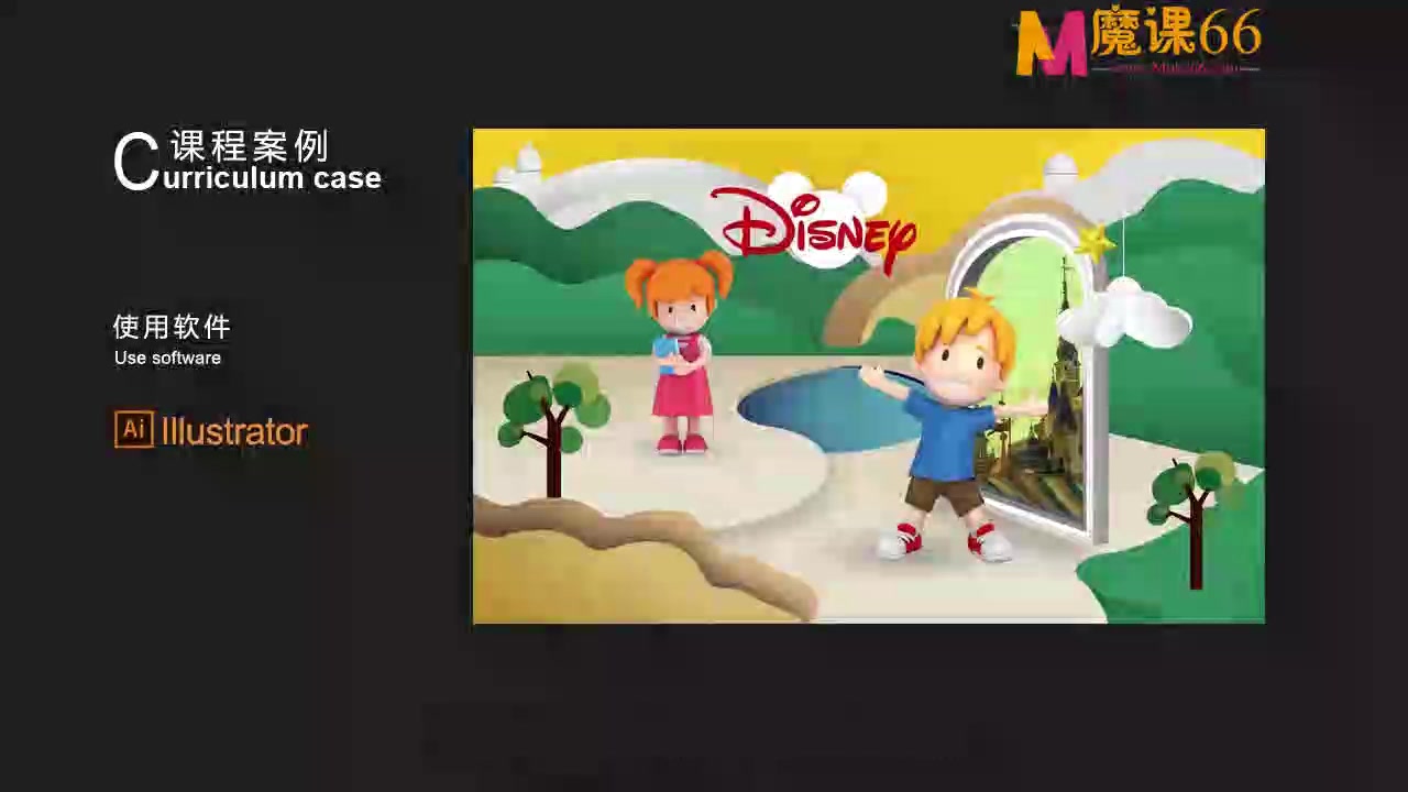 ...网页设计 字体设计 海报排版 室内设计系列零基础教程AI-3D卡通风格...