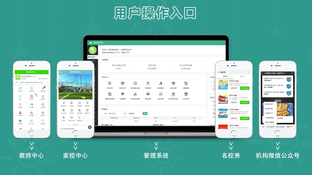微教通,教育培训机构综合管理平台,助您办学成功!