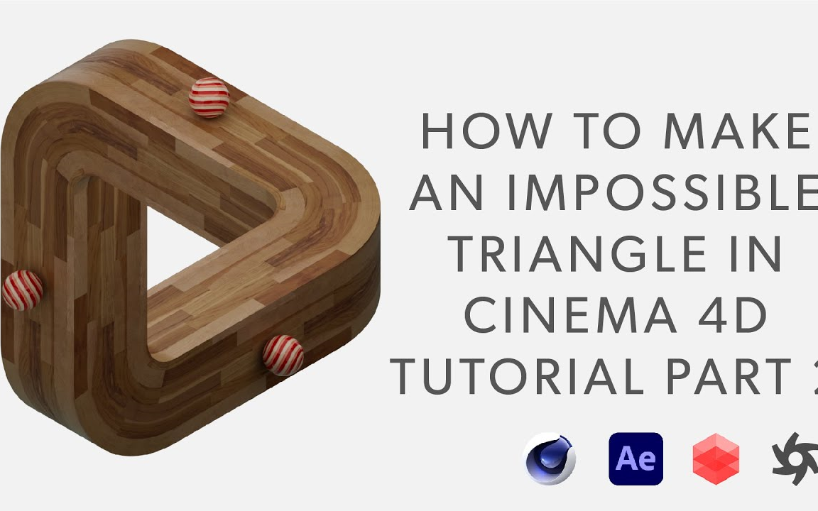 C4D+OC+Redshift+AE如何建立一个程序化的彭罗斯三角动画