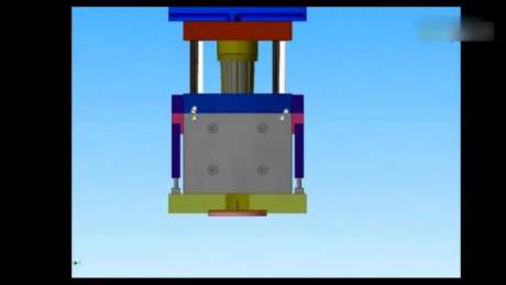 注塑模具的开模装配动画,通俗易懂