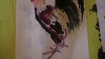 鸡的画法 国画技法书画欣赏