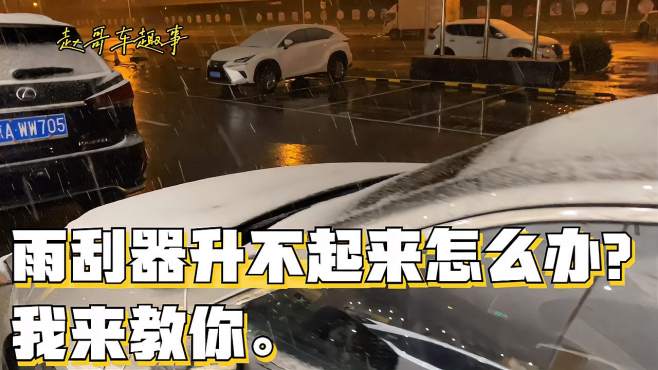 今天教大家如何将雷克萨斯雨刮器调成维修模式