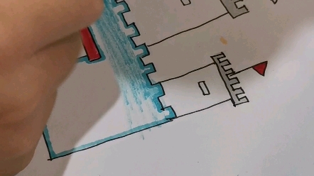 【简笔画】卡通城堡