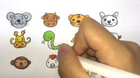 十二生肖简笔画, 一个个都很可爱, 你是属什么的呢?