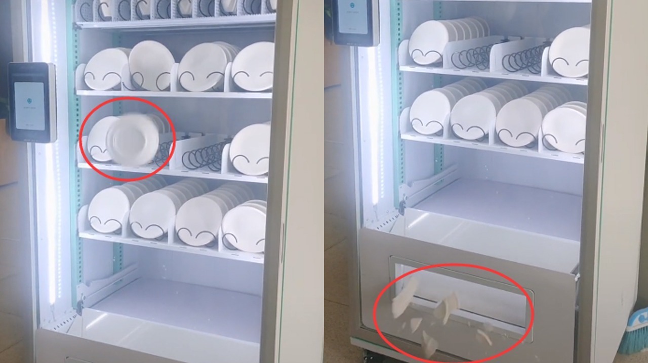 花钱听个响?自动售卖机里卖盘子,西安美院一毕业设计引热议