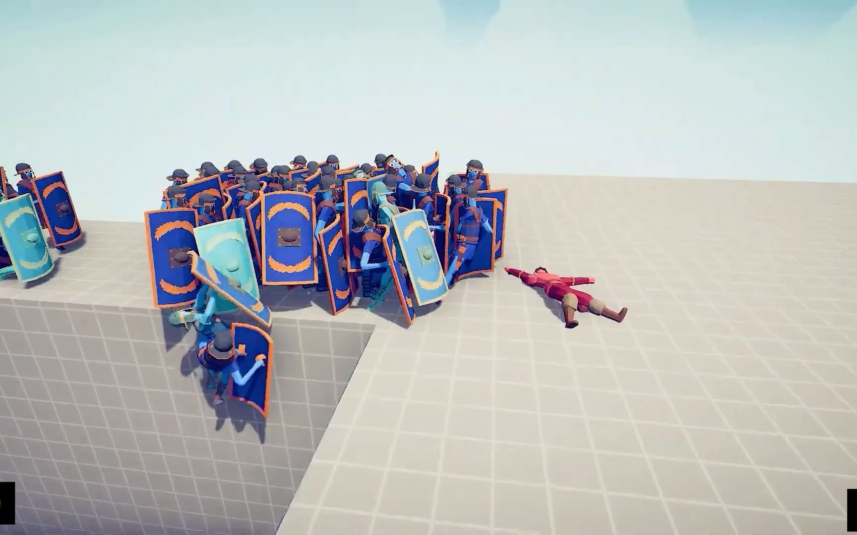 100盾牌兵 vs 众神 全面战争模拟器