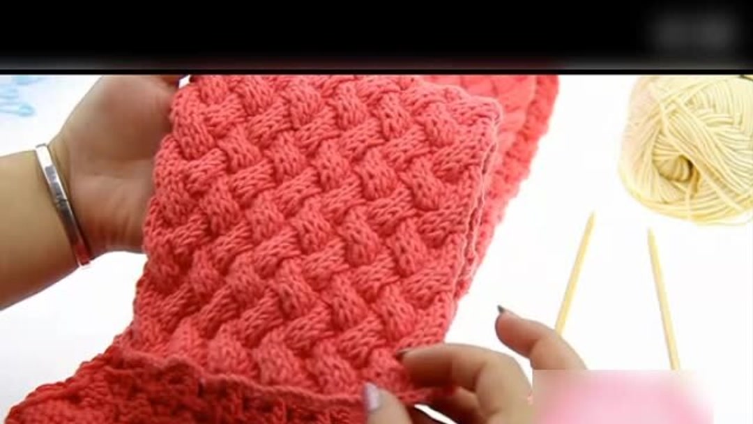 棒针钩针编织视频教程 围巾编织视频