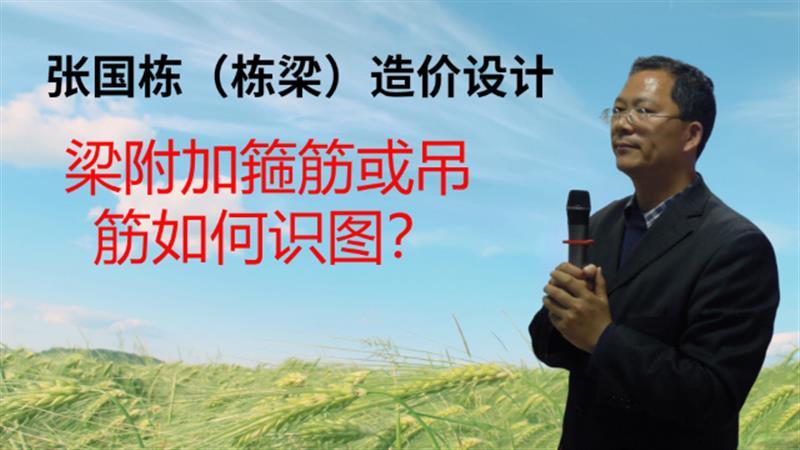 张国栋(栋梁)造价设计:梁附加箍筋或吊筋如何识图?