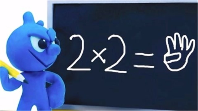 精灵小乐动画:小乐微解数学公式,搞笑瞬间定格动画!