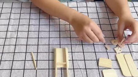 DIY儿童手工模型———实木小推车