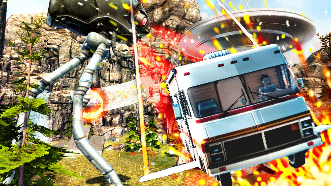 【屌德斯解说】 露营车模拟器 遇到外星人UFO