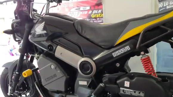 稀罕货,本田迷你摩托车Navi 110,跨骑的外观,踏板的动力系统!