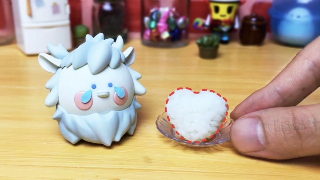 定格动画美食:爱她就为她烹饪心型饭团,每一秒都好有趣