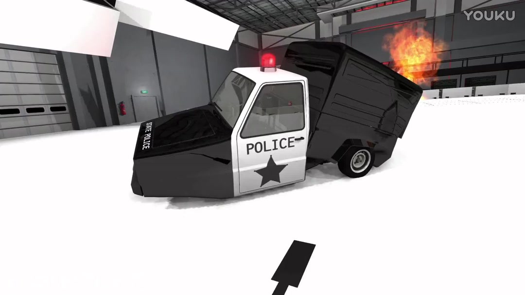 BeamNG模拟汽车正面侧面安全性能碰撞测试