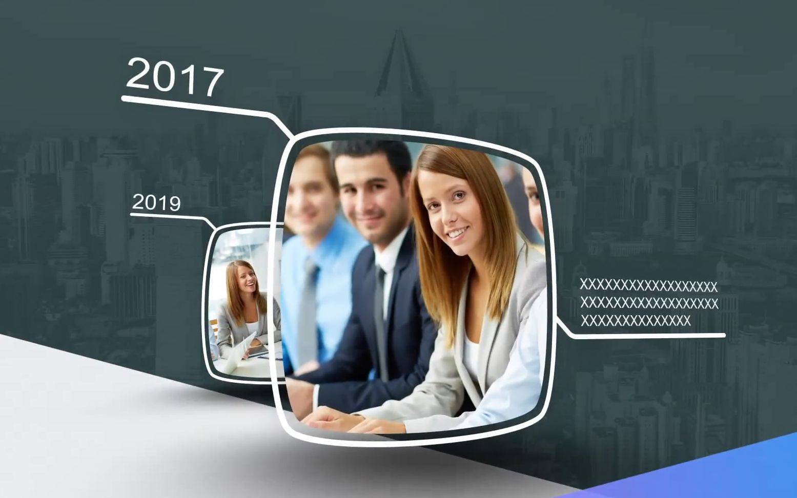 1152 简洁大气现代公司发展历程企业商务图文介绍宣传片AE模版