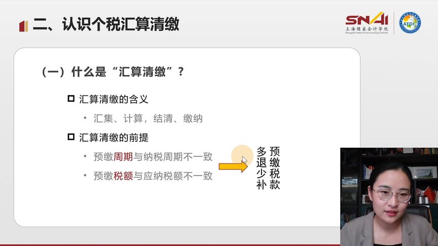 上海国家会计学院李昕凝博士帮大家进行税务管理:个税汇算清缴