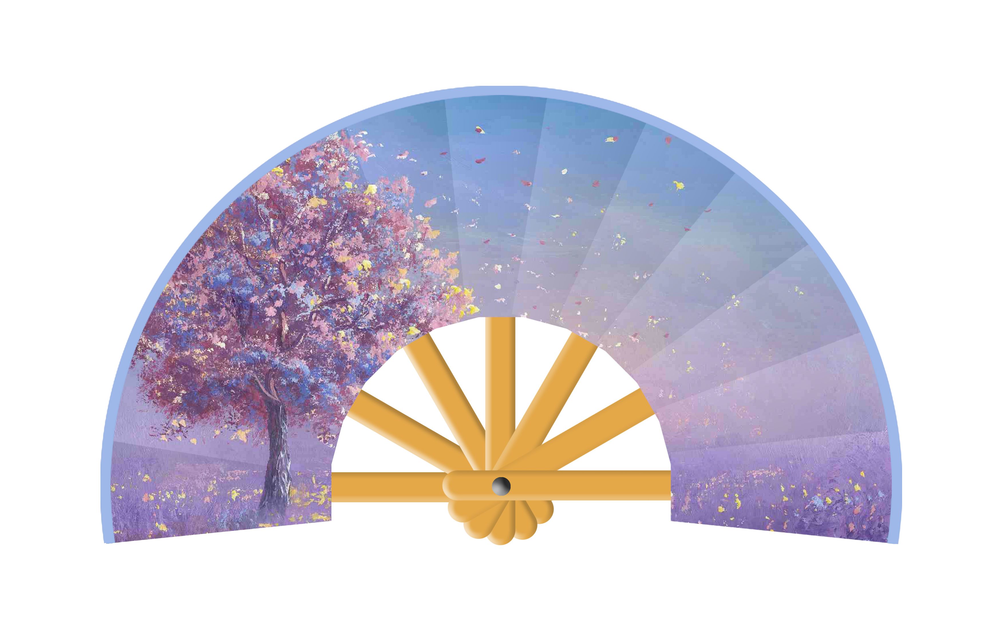 【日常】| 【PS学习】制作一把折扇