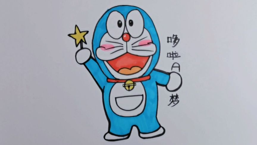 哆啦A梦神奇口袋～每日更新呦!#每日画画#儿童简笔画#手绘
