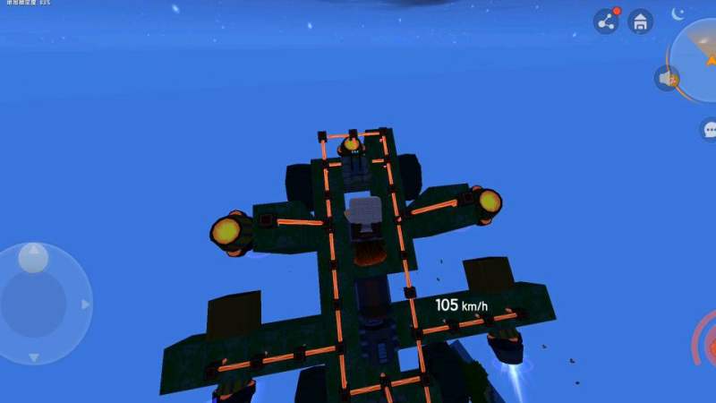 迷你世界制作的飞机飞行实验,分享给大家