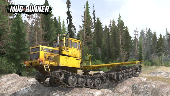 旋转轮胎:来测试一辆履带拖拉机?抱团就是厉害,这越野能力