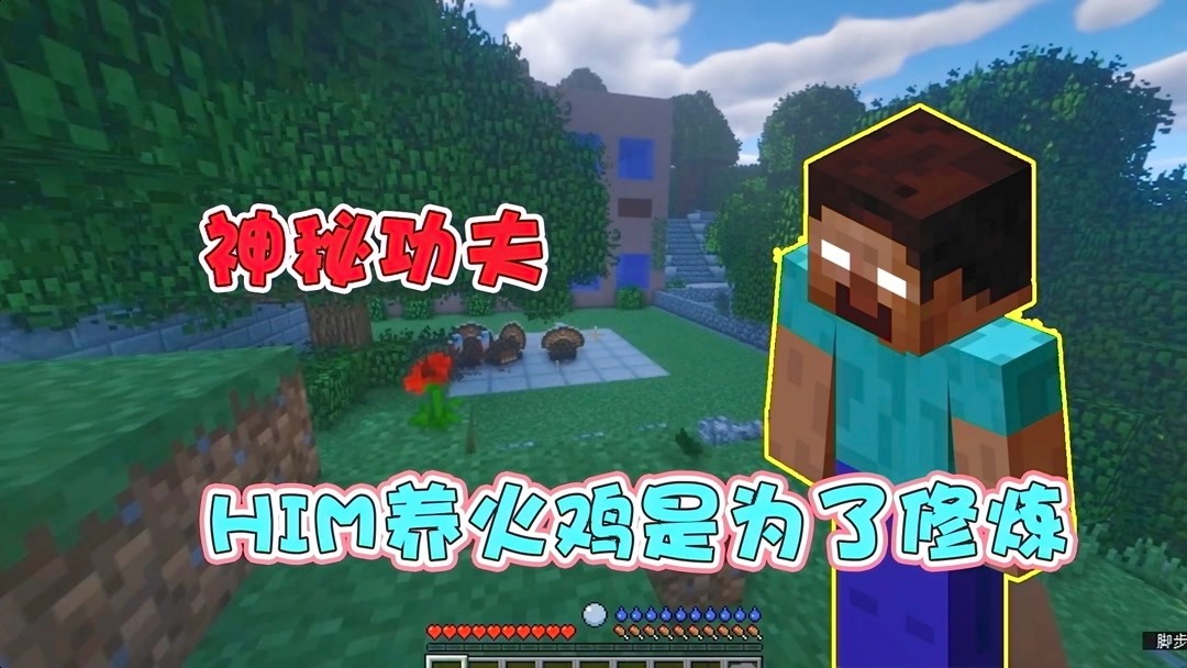 我的世界:找不到路回家的我,居然无意发现了him的家?